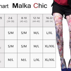 Malka Chic | Accessories | Graffiti Patterned Footless Tights Artist ...